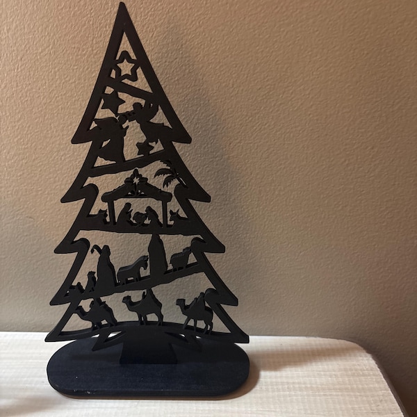 Nativity Tree With Stand,nativity Scene,meaningful Christian Gift ...