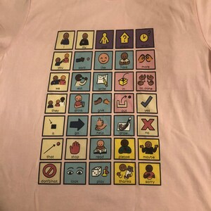 I Love You AAC Sticker Cute Pink Florals Valentines pastel - Etsy