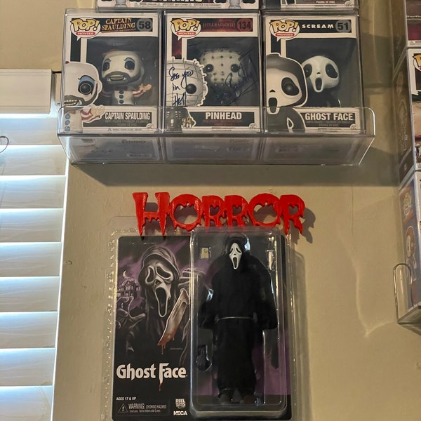 Horror Movie Genre Sign, PLA Plastic Shelf Display - Etsy