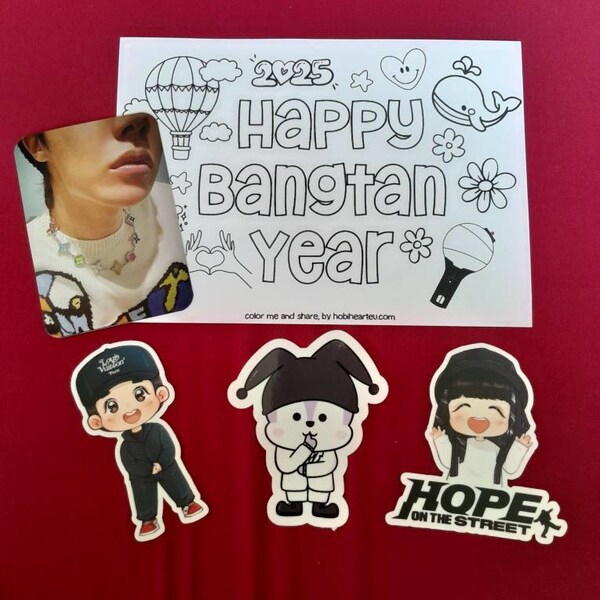 Hope on the Street Vol 1 Sticker Vinyl Waterpoof | Jhope Hobi Hoseok ...