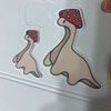 Cute Dinosaur Sticker | Dino Mushroom Hat | Dinosaur Vinyl Sticker ...