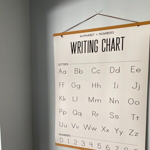 Print Writing Chart Classroom Poster or Homeschool Decor With Hanger ...