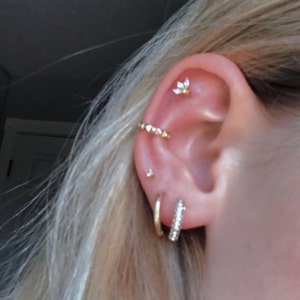 Twist Hoop Earrings Simple Cartilage Hoop Helix Hoop Small - Etsy