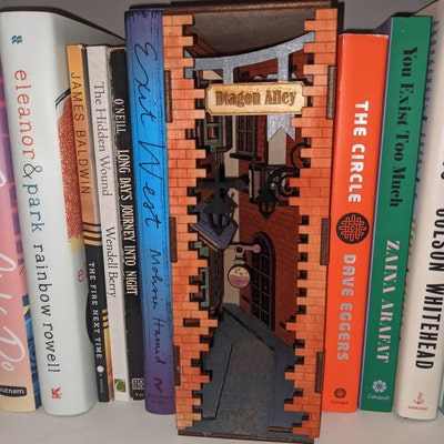 DIY Wizards Alley Book Nook Book Shelf Insert Kit Magic Alley HP ...