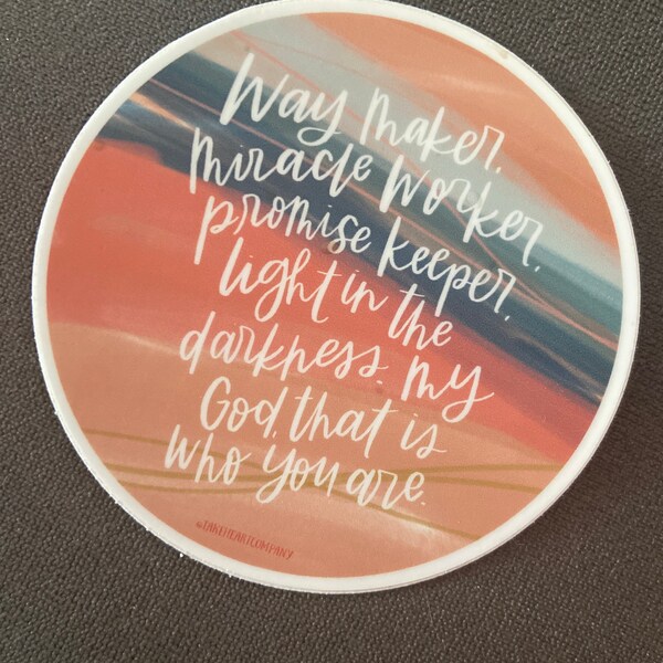 Waymaker Sticker - Etsy