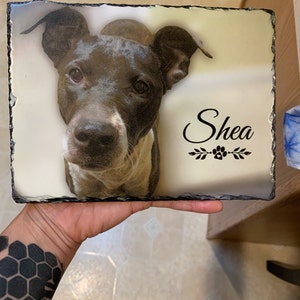 Personalized Wedding Photo Slate Slab Engagement Gift | Etsy