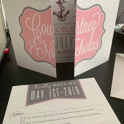 Sample: Custom Fold Wedding Invitation - Etsy