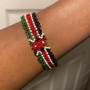 Kenya Flag Beaded Dining Table Mat African Beaded Dining - Etsy