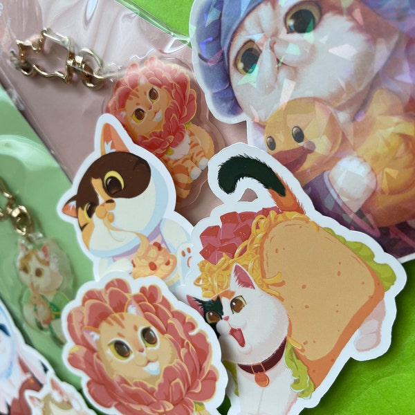 Cat in Hanfu Sticker/waterproof Sticker/ Weatherproof/ Cute Sticker - Etsy