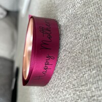 Personalised 25mm Ribbon Personalised Satin Ribbon Gift Wrapping Custom ...