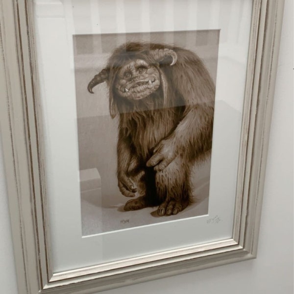 Limited Print of My Pastel Drawing of Ludo From Labyrinth - Etsy