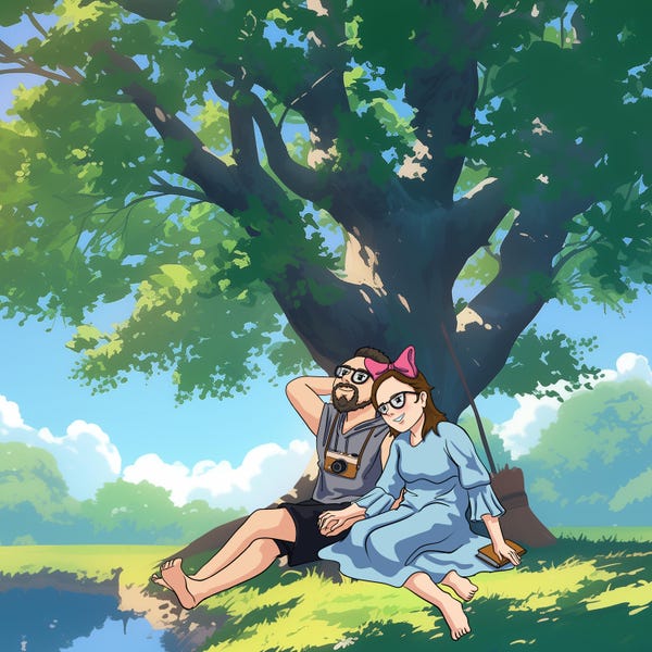 Custom Ghibli-style Art | Anime Portraits for Couples, Families & Pets ...