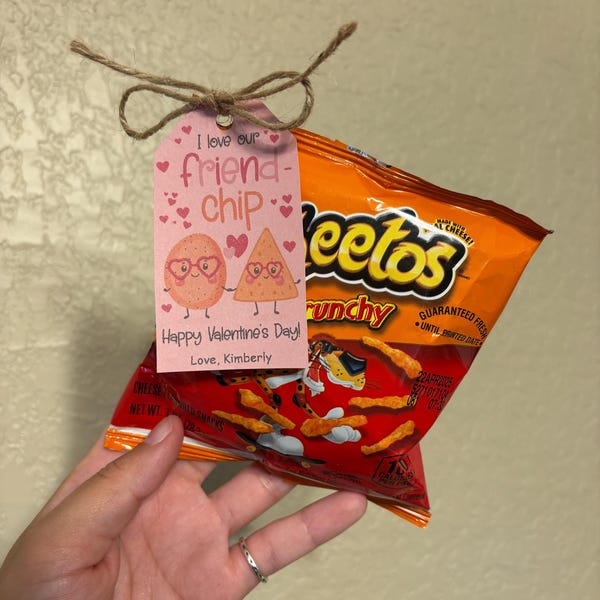 Valentine Chip Bag Tag Printable, I Love Our FRIEND CHIP Kids ...