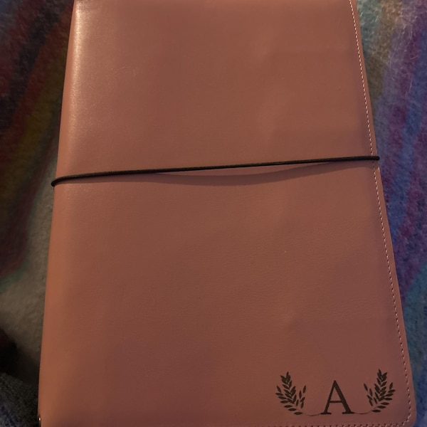 Handmade Leather Book Cover, Book Cover With Bookmark, Monogrammed Book ...