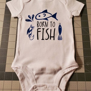 Born to Fish SVG Fishing Baby Svg Fishing Onesie for Babies, Fishing ...