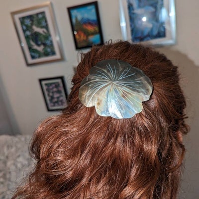 Abalone Dragonfly Sea Shell Inlay Hair Barrette, Dragonfly Earrings or ...