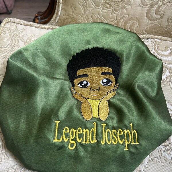 Custom Embroidered/satinlined/hair Bonnet/personalized W/name/teen ...