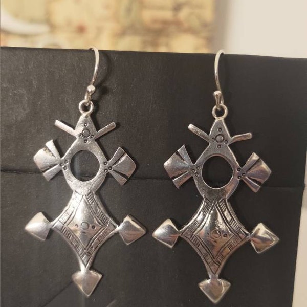 Berber Moroccan Silver Necklace, Vintage Pendant Fibula, Handmade ...