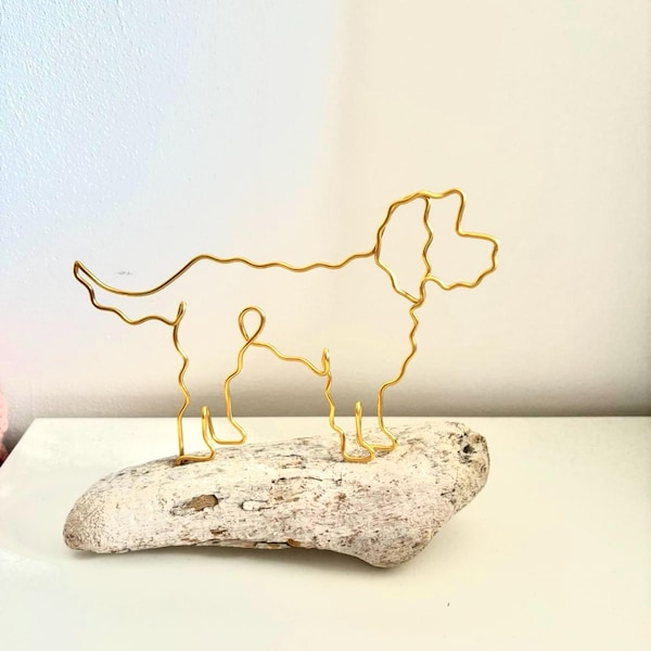 Handmade Wire Cockapoo on Driftwood Home Decor Dog Gifts Dog Presents ...