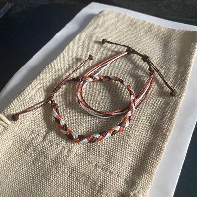 Colourful Woven Cotton Cord Bracelets, Adjustable Boho Bracelets for ...