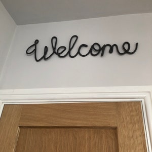 LARGE Custom Wire Word Any Word Wall Decor Personalised Gift Knitted ...