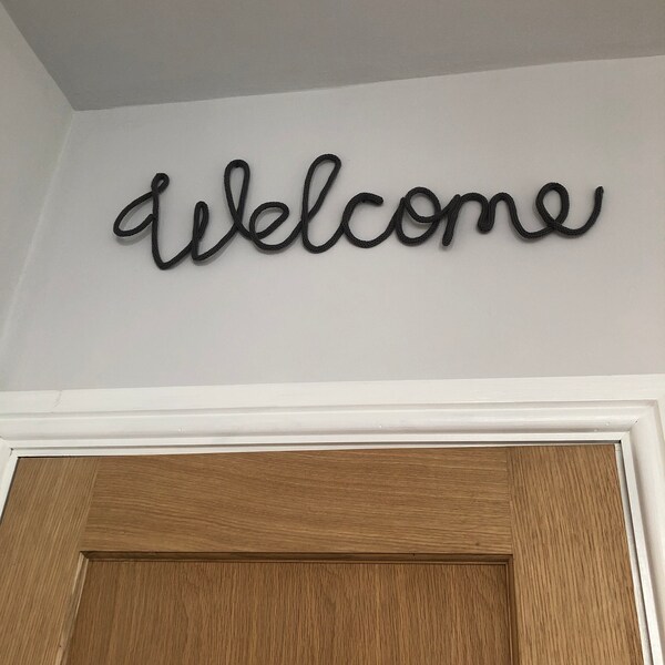 LARGE Custom Wire Word • Any Word • Wall Decor • Personalised Gift ...