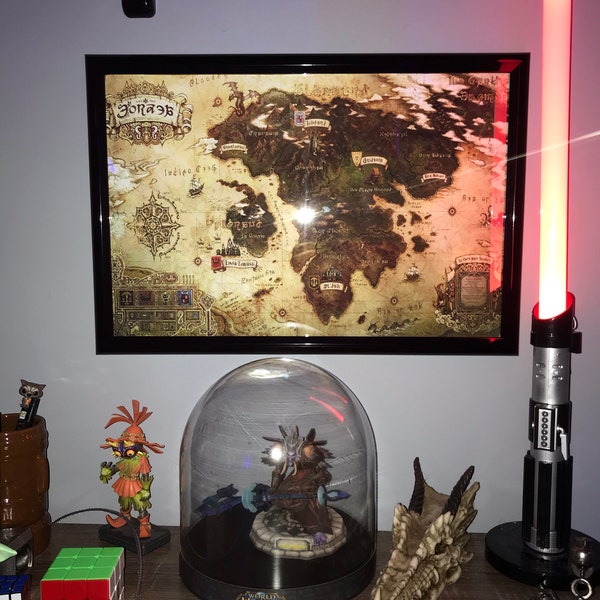 FFXIV Eorzea Map Matte Poster Gaming Wall Art - Etsy