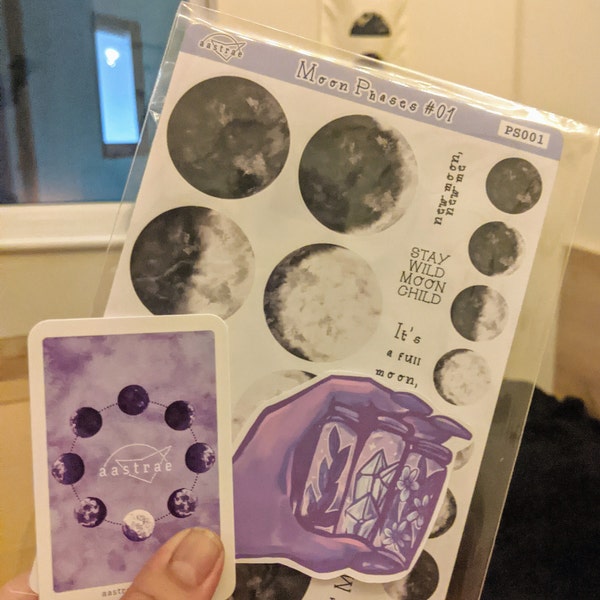 Moon Phases Planner Sticker Witch Stickers for Bullet Journal, Witchy ...