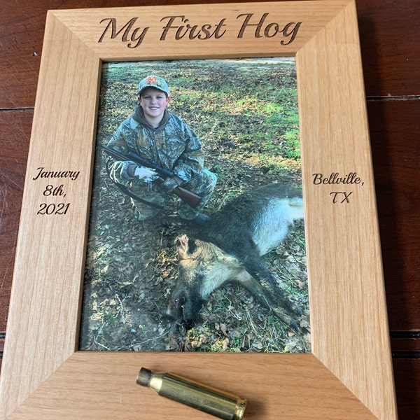 Engraved Elk Hunting Photo Frame, Personalized Gift - Etsy