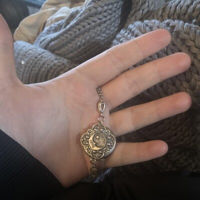 Photo Locket, Starry Sky Locket, Moon and Stars, Keepsake Locket, Gift ...