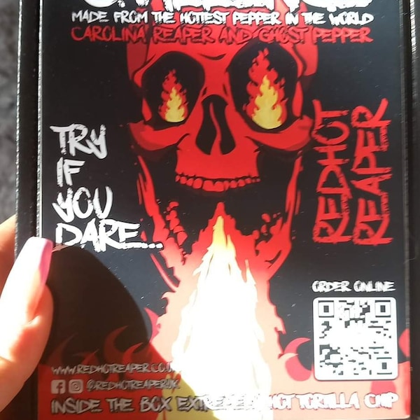 1X CHIP CHALLENGE - Peaky Blinders World's Hottest Tortilla Chilli Chip ...