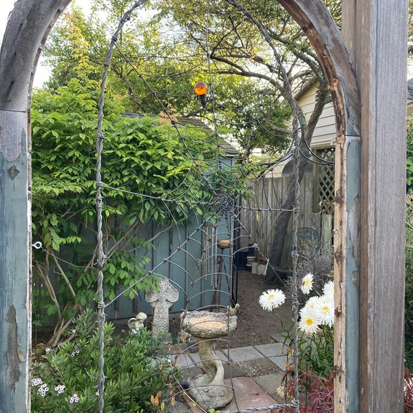 Random Barbed Wire Spirals Trellis Made to Order - Etsy