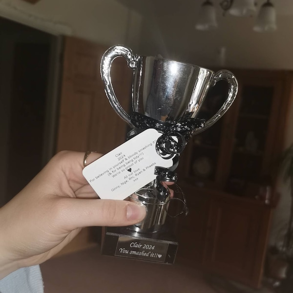 Personalised Engraved Trophy Cup Award, FREE ENGRAVING, Office ...