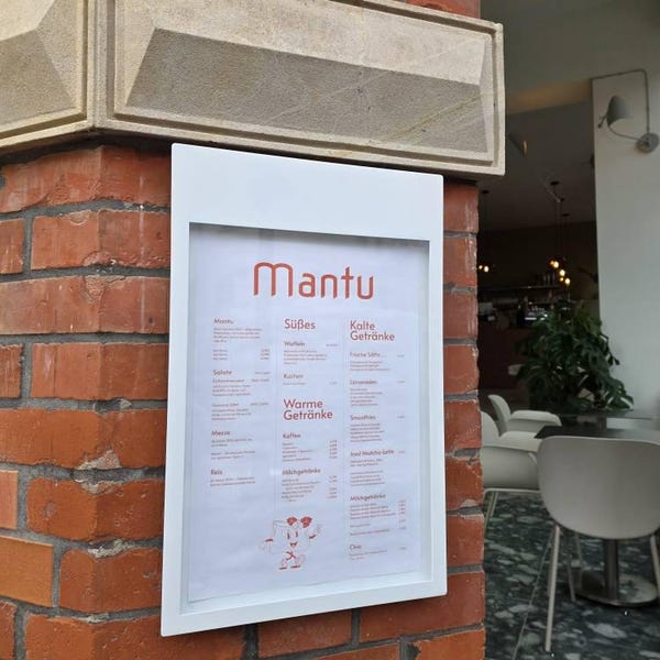 Wall Mounted Menu Box - Restaurant Menu Display Case for Cafe, Bistro ...