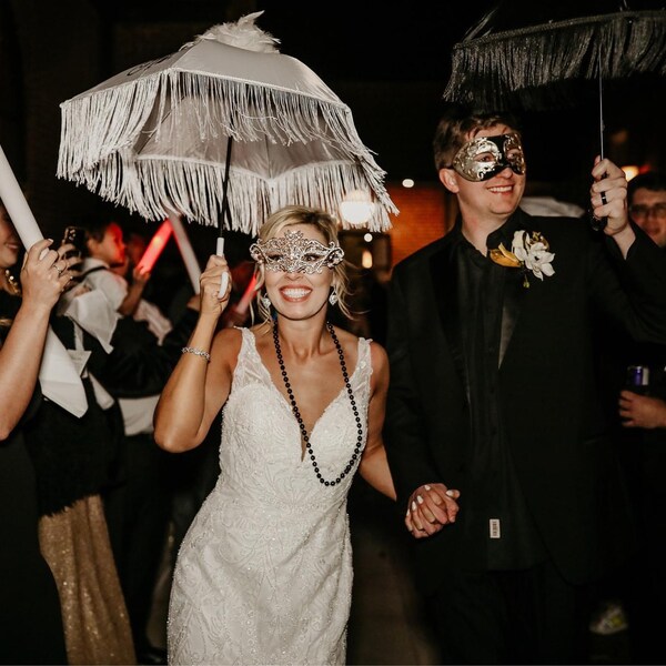 Mardi Gras, Glittered Second Line Umbrella, Carnival, Second Line ...