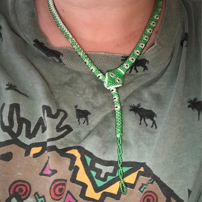 Blue Beaded Necklace Native American Style Indian Beads Necklace Ethnic ...