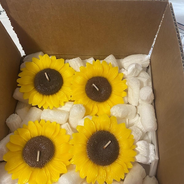 Sunflower, Floating Candle - Etsy
