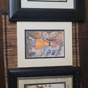 Rainy Day Bunny mini Art Print 5x7 Bookmark and Sticker - Etsy