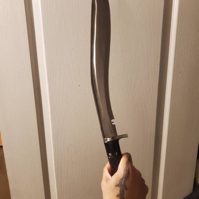 21 Inches Long Blade Celtic Leaf Sword-forged in Nepal-tempered-sharpen ...