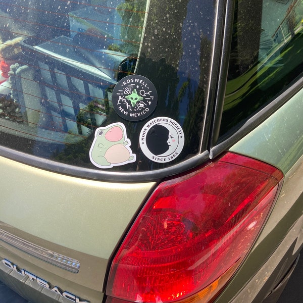 Moon Watchers Sticker, Moon Sticker Car, Moon Sticker Packs, Witchy ...