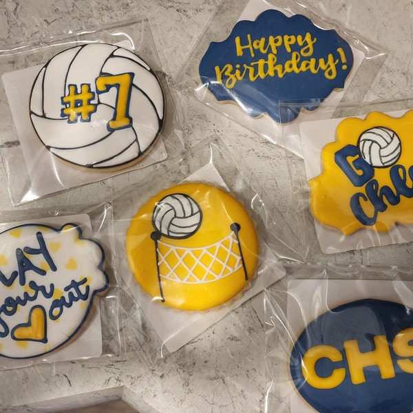 Sports Team Sugar Cookies, Custom Made and Decorated by Hand, DELICIOUS ...