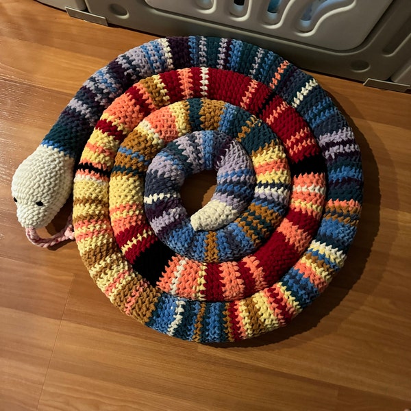 BUNDLE Noodles the Snake Crochet Pattern, Temperature Snake Mod and ...