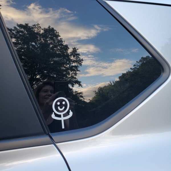 Stick Figure Flipping off Vinyl Decal - Etsy