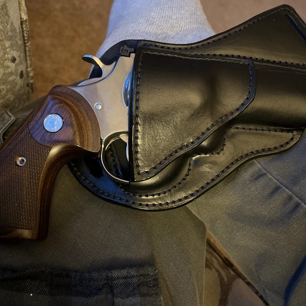Smith & Wesson "j" Frame 2" Barrel Revolver OWB Leather Pancake Holster ...