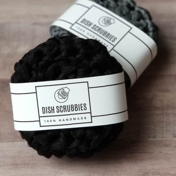 Printable Dish Scrubbies Tags: DIY Packaging Template (PDF Download) - Etsy