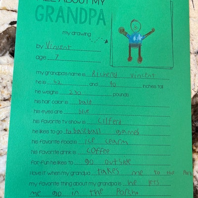 All About My Pop Pop, Pop Pop Father's Day Gift, Print Your Own Father ...