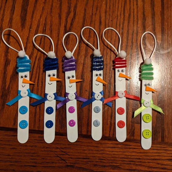 Christmas Craft Kit; Makes 3 Snowmen, Snowman Craft Kit; Snowman Craft ...