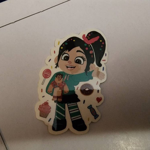 Vanellope Von Schweetz With Ralph Plushie Sticker / Wreck It Ralph ...