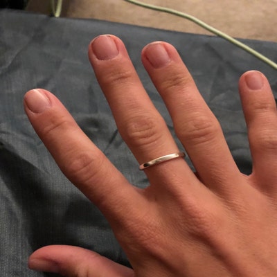 Sterling Silver Ring Band Size 7 Ring 2mm Plain Finger Rings RHSR227 - Etsy