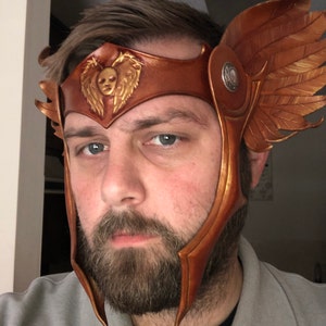 Custom Winged Leather Circlet - Etsy